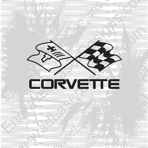 Corvette Flags Chevrolet Classic Logo Stingray Vector Car - Etsy
