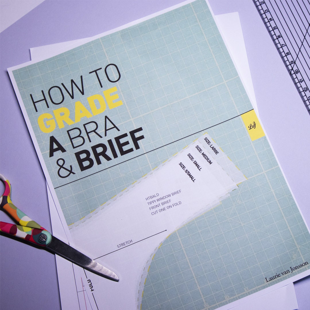How to Grade a Bra and Brief - Etsy