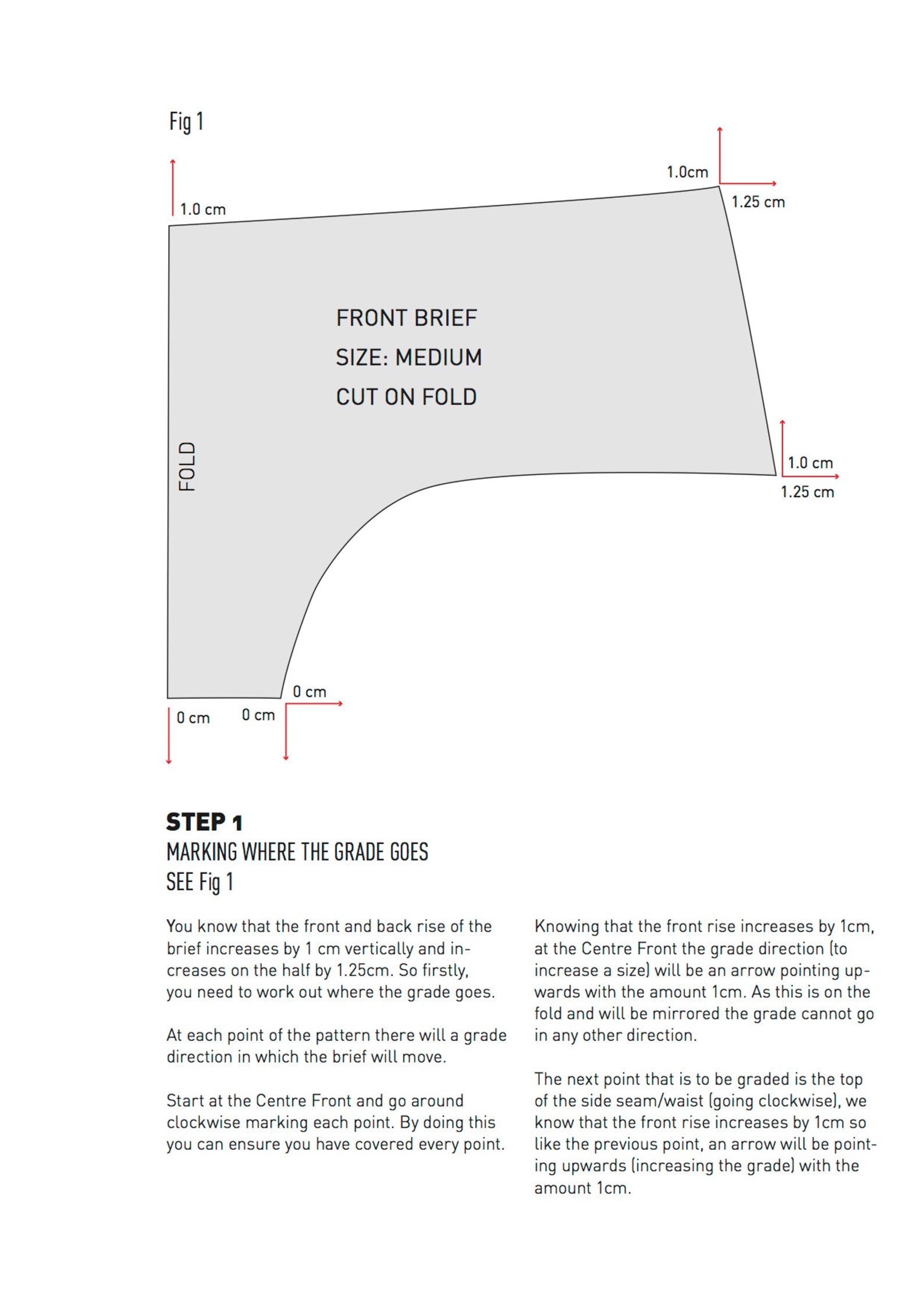 How to Grade a Bra and Brief - Etsy