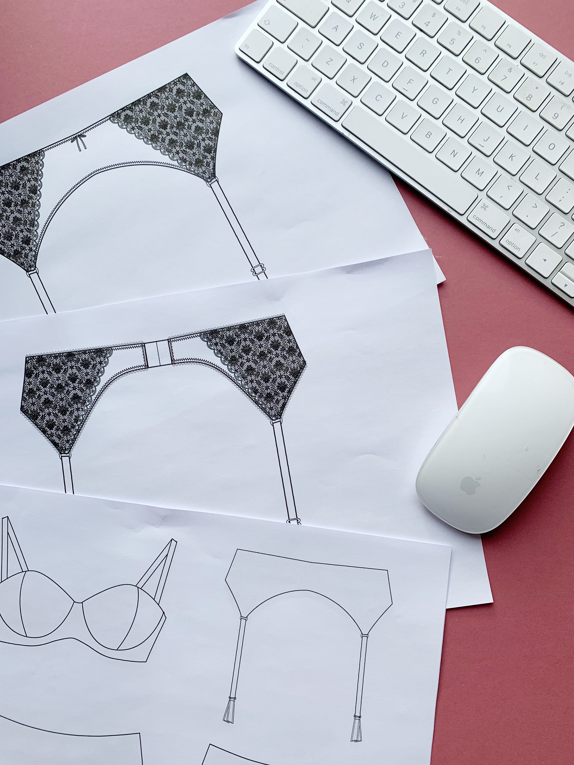 Four Strap Suspender Technical Drawing Download Ai File - Etsy