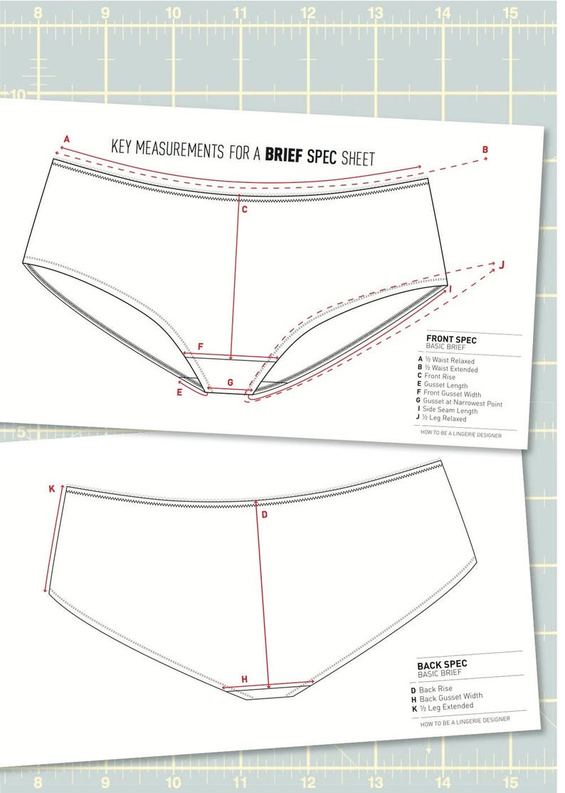 How to Spec a Bra and Brief E-book - Etsy