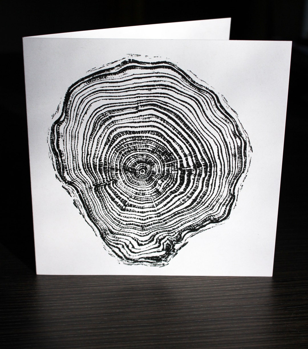Art / Artist Greeting Card CYPRESS Tree Ring Print Nature Design ...