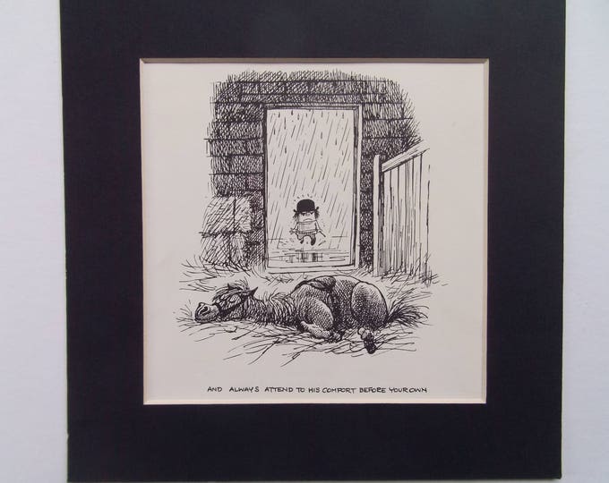 Thelwell Pony Vintage Cartoon Dated 1962 in 8x 8 - Etsy