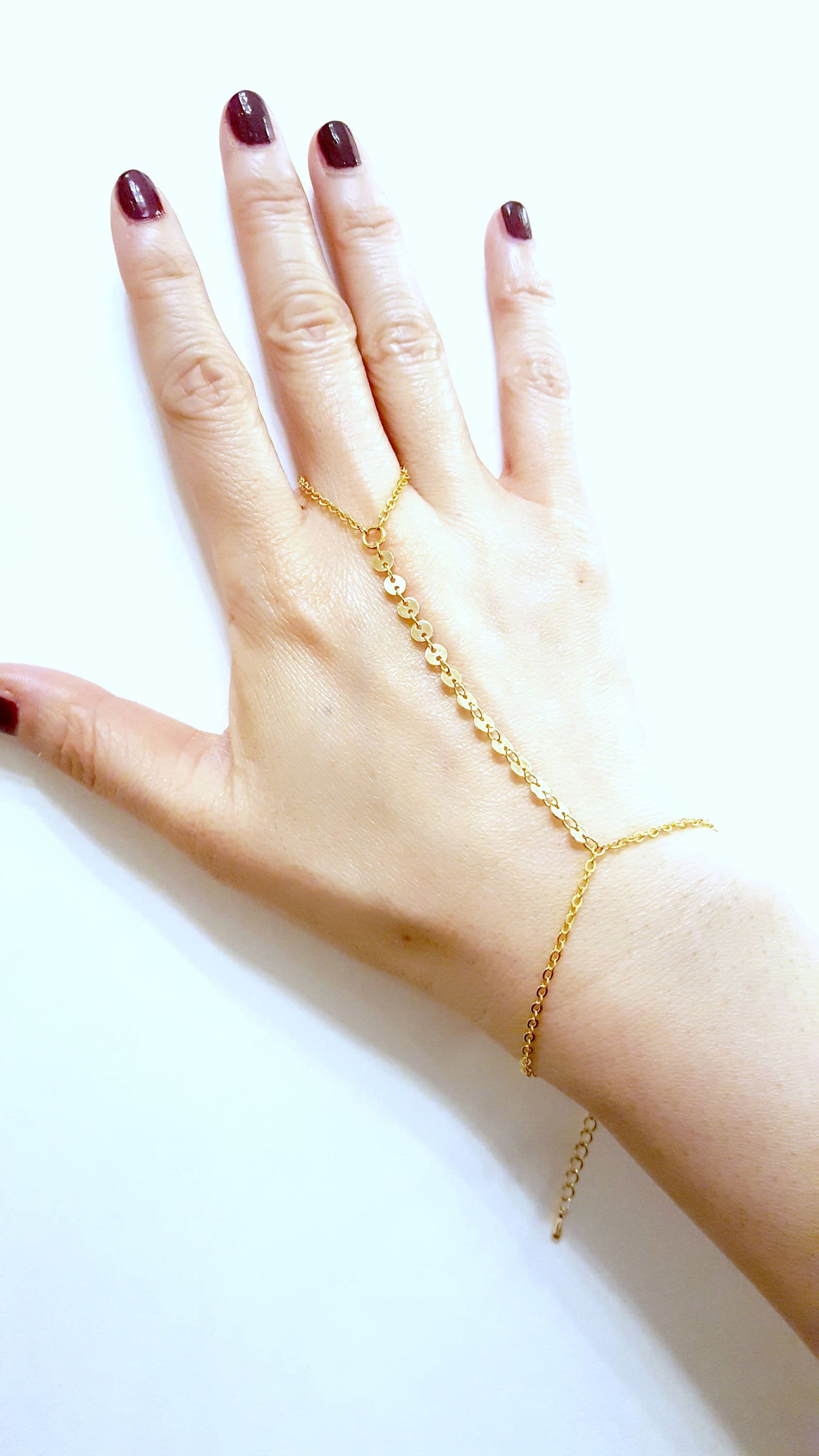 Gold Hand Chain Bracelet Body Chain Jewelry Bohemian Hand | Etsy