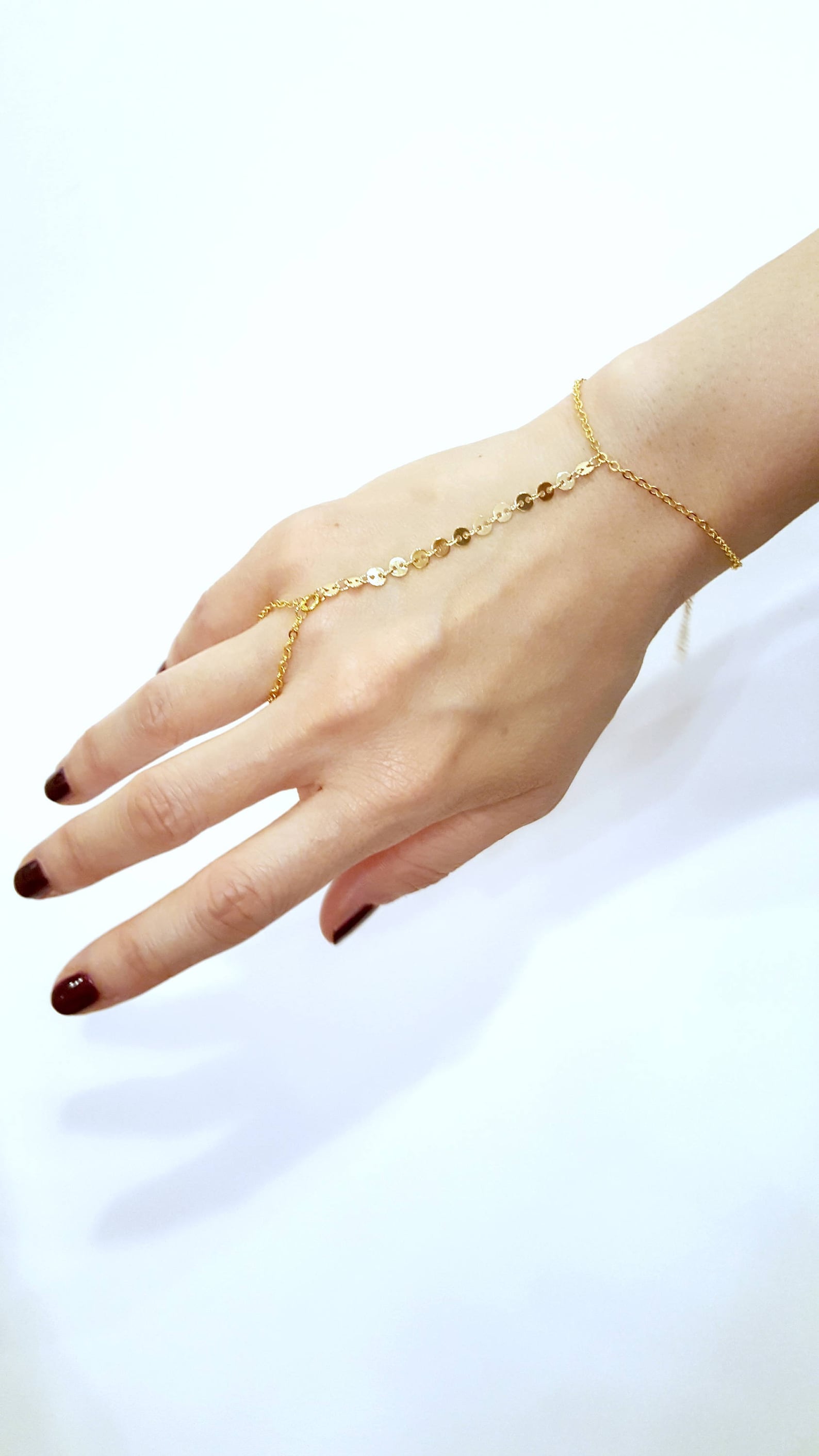 Gold Hand Chain Bracelet Body Chain Jewelry Bohemian Hand | Etsy