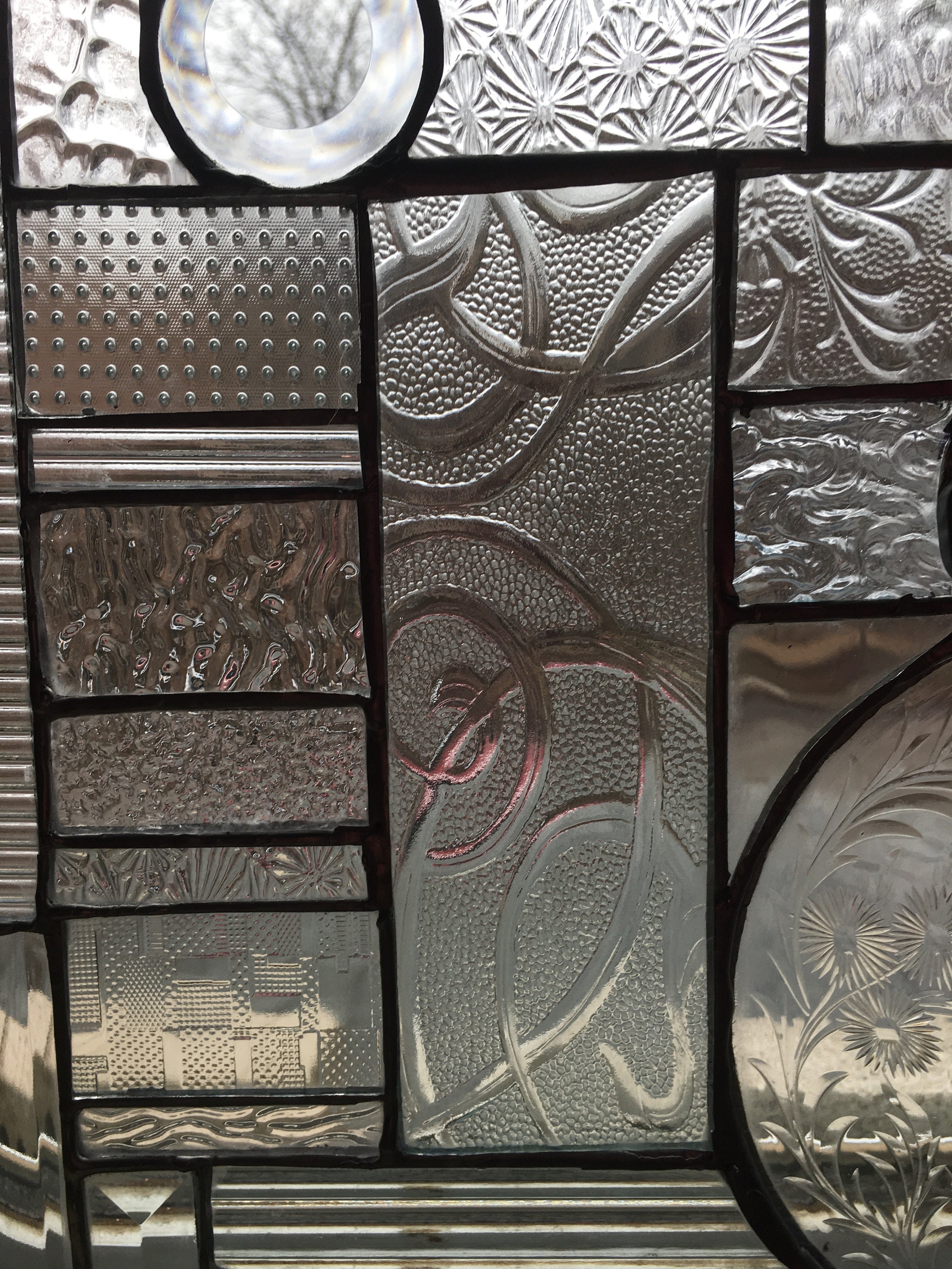 2 Clear Stained Glass Windows Panel, Custom Order - Etsy