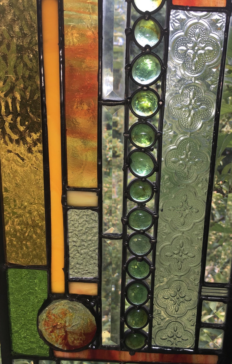 Unique Stained Glass Window Suncatcher Panel Custom Order - Etsy