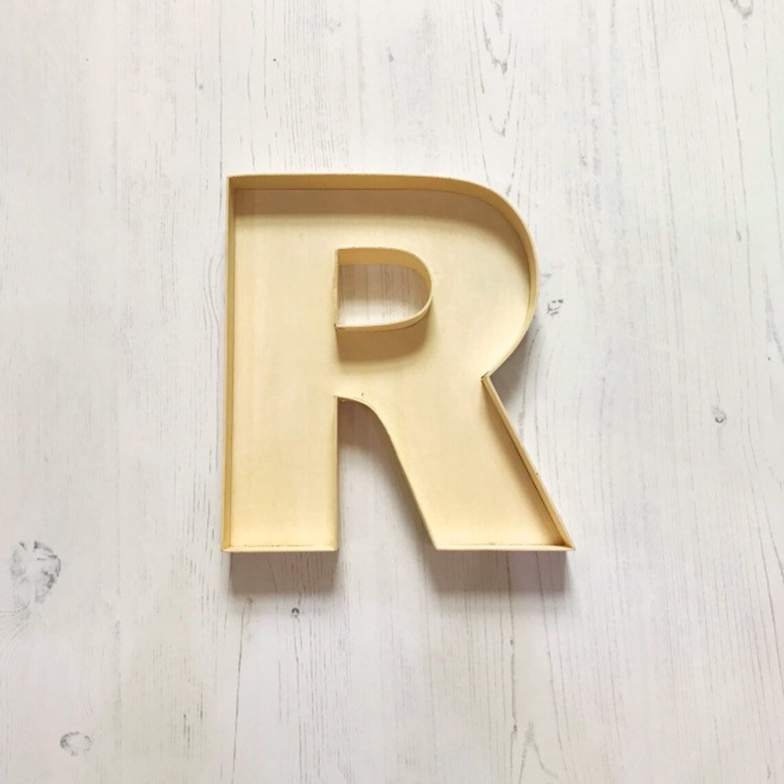 Hollow Wooden Fillable Alphabet Letters | Etsy