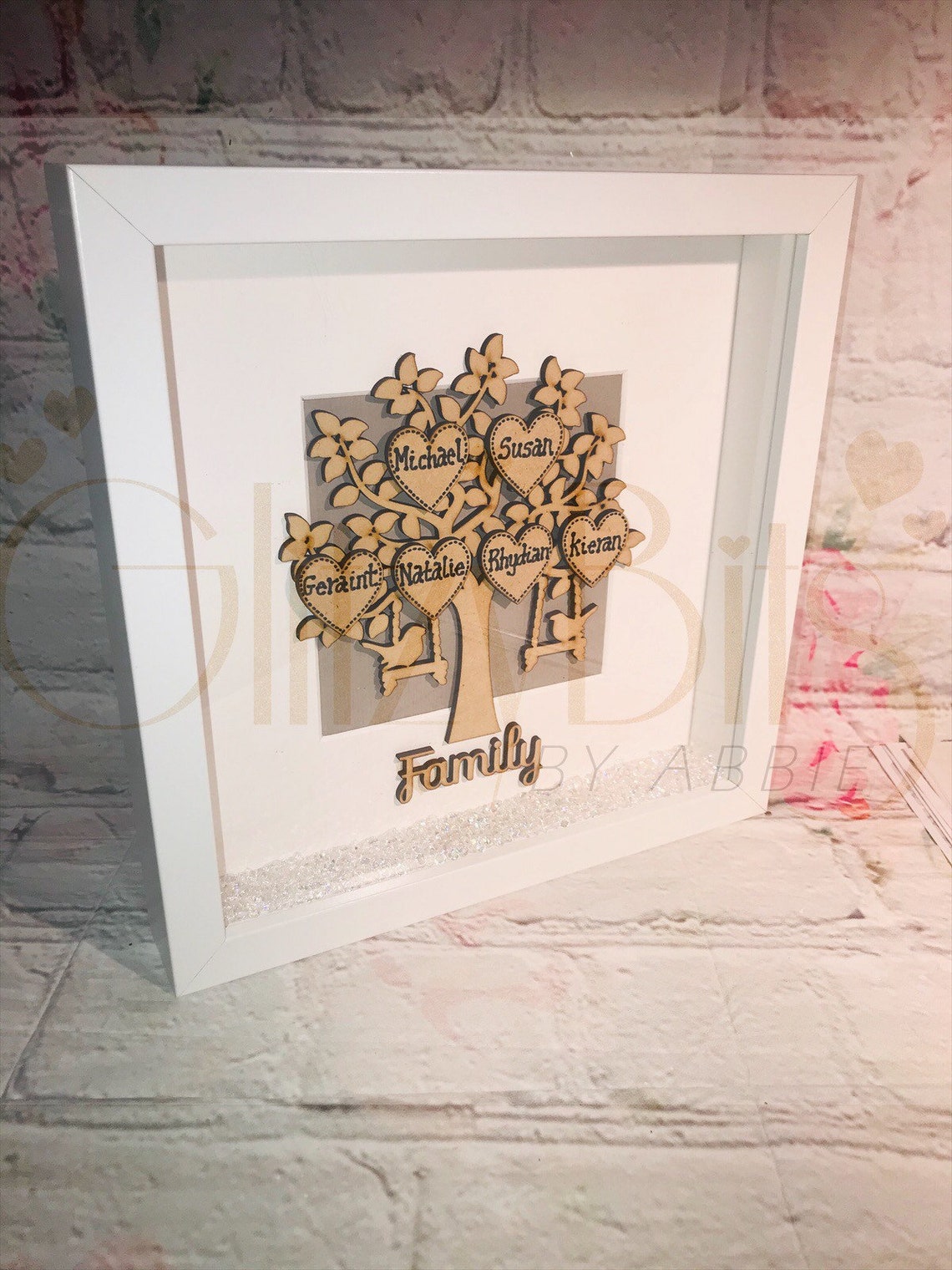 Small Wooden Family Tree Frame - Etsy