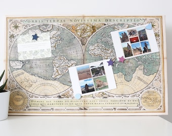 Magnetic Map of World - Etsy UK