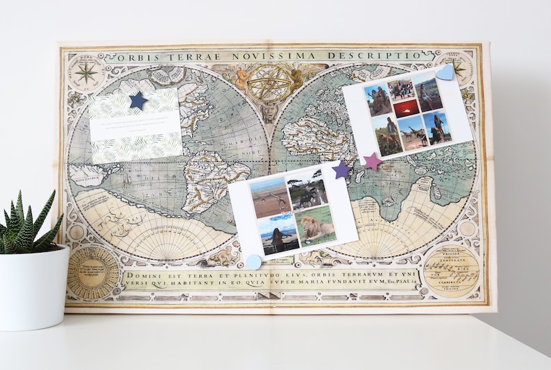 Map Magnetic Noticeboard - Etsy UK