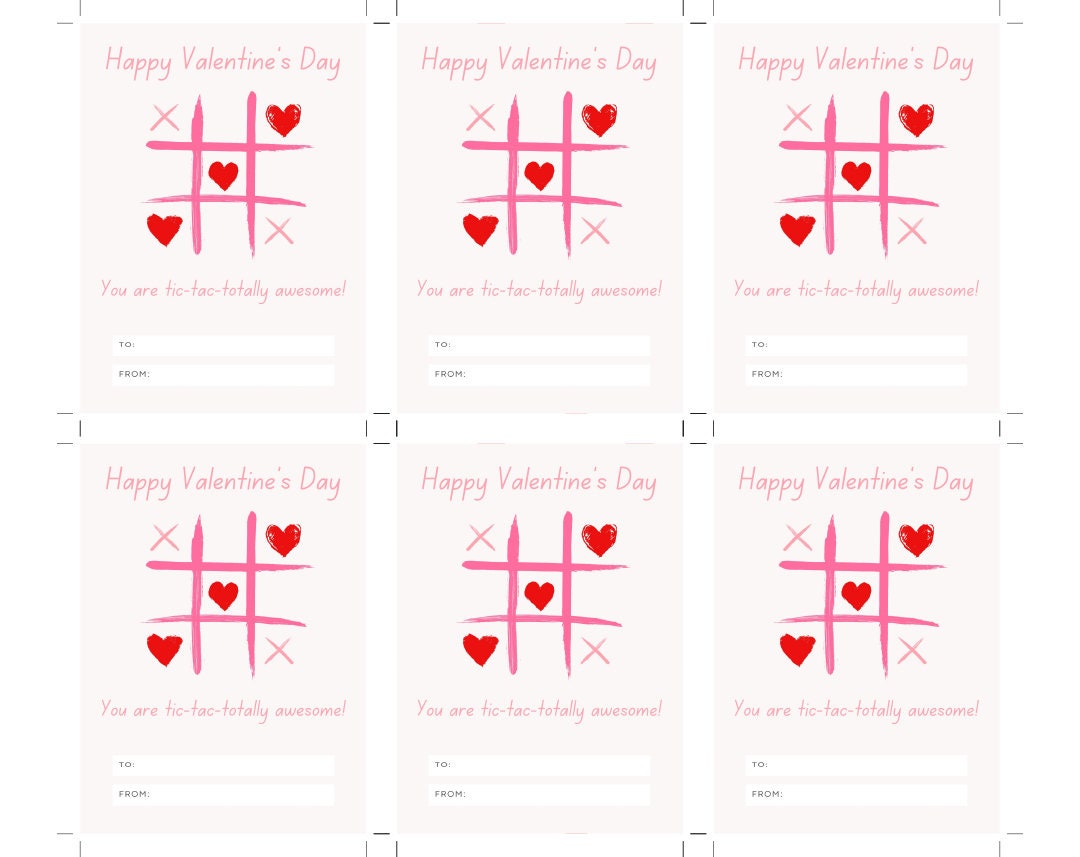 Printable Valentine's Day Cards - Etsy