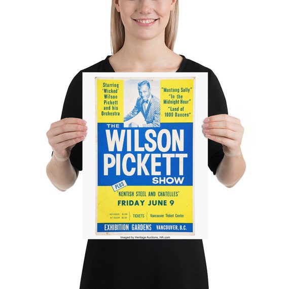 Wilson Pickett Vancouver 1967 Concert Poster 12x16 | Etsy
