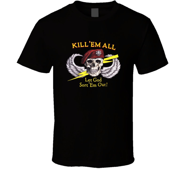Kill Em All Let God Sort Em Out Classic 80s T Shirt - Etsy