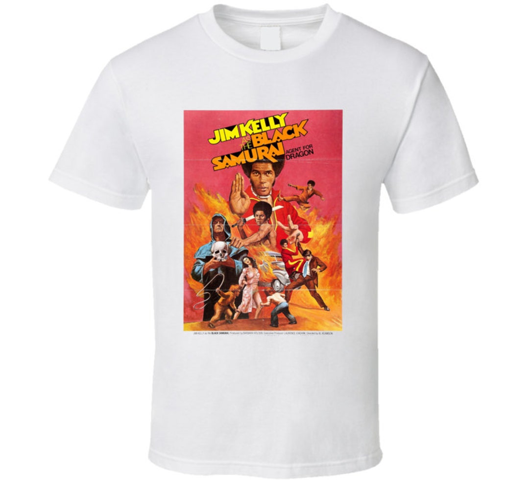 Vintage Film T-shirt Jim Kelly Black Samurai - Etsy