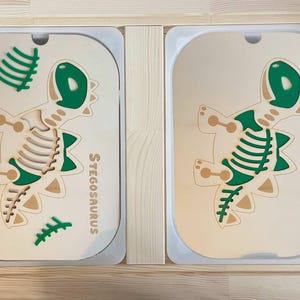 FLISAT/ TROFAST Dinosaur Sorting Table Insert. Sensory Play Table. IKEA ...