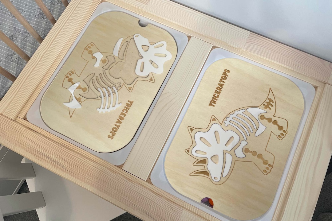FLISAT/ TROFAST Dinosaur Sorting Table Insert. Sensory Play Table. IKEA ...