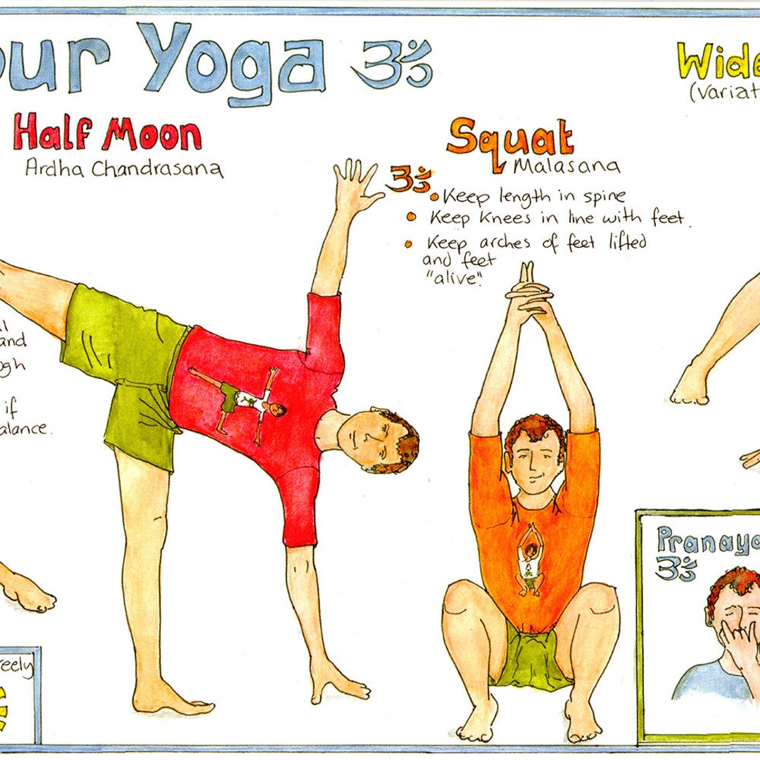 Your Yoga Chart by Liz Cook Charts - Etsy
