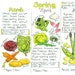 Seasonal UK Fruit and Vegetable Chart by Liz Cook - Etsy UK