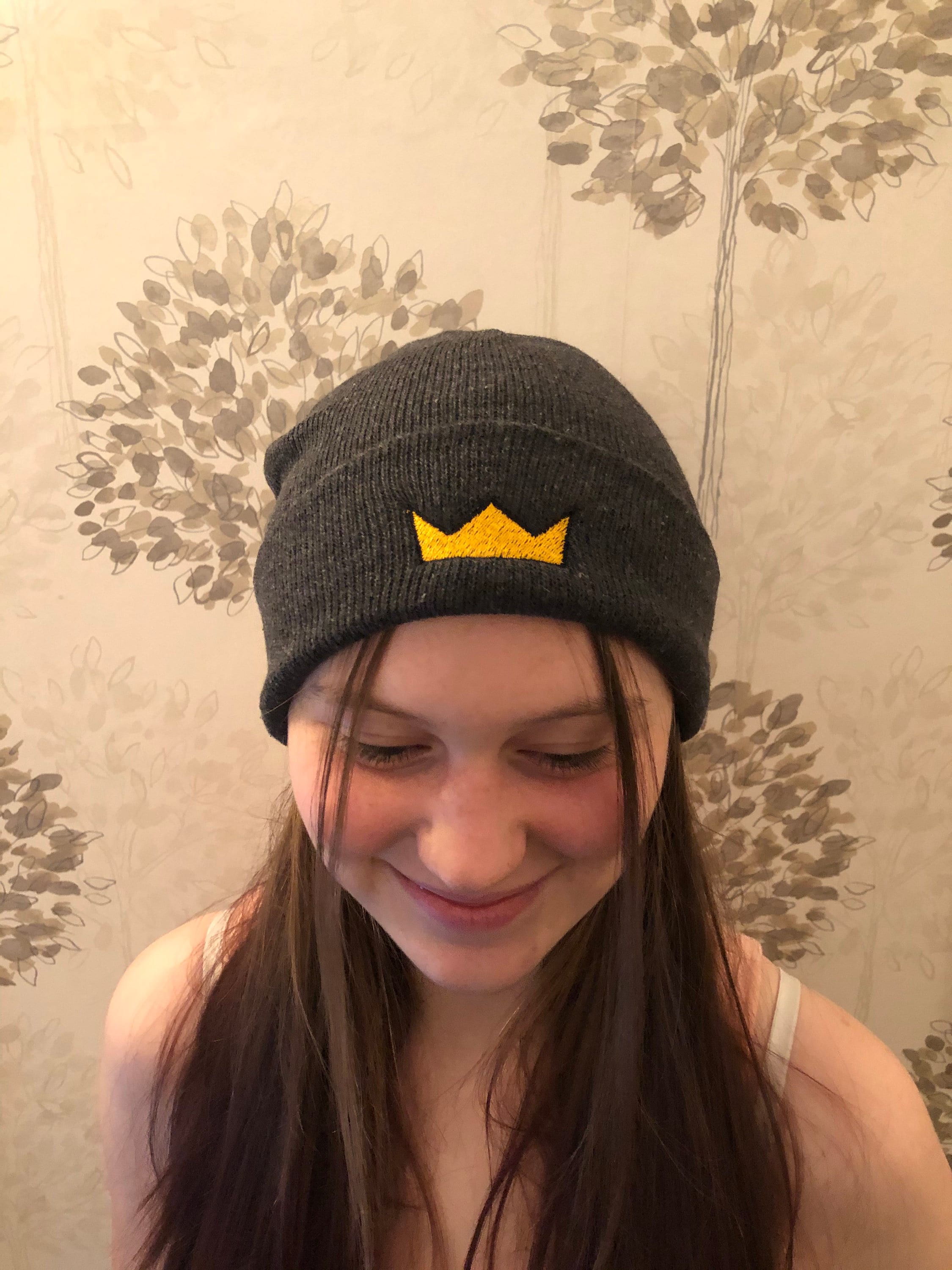 Riverdale Inspired Hat, Jughead Jones, Betty Gold Crown, Grey Beanie - Etsy