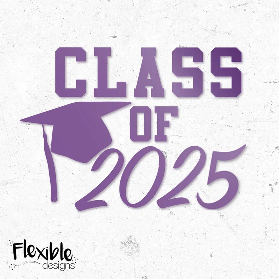 Class of Grad Iron-on Transfer - Class of 2025 Graduation Vinyl ...