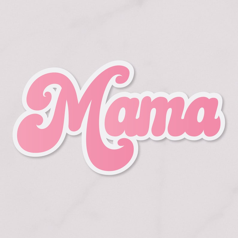 Mama Iron-on Transfer - Heat Transfer Vinyl Decal for Moms, Mother's ...