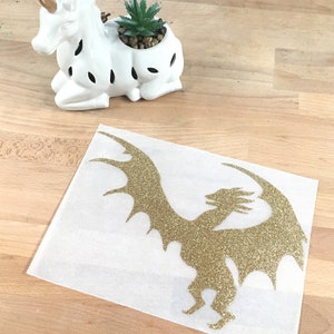 Dragon Iron-on Transfer Heat Transfer Vinyl Decal, DIY Shirts, Backpack ...