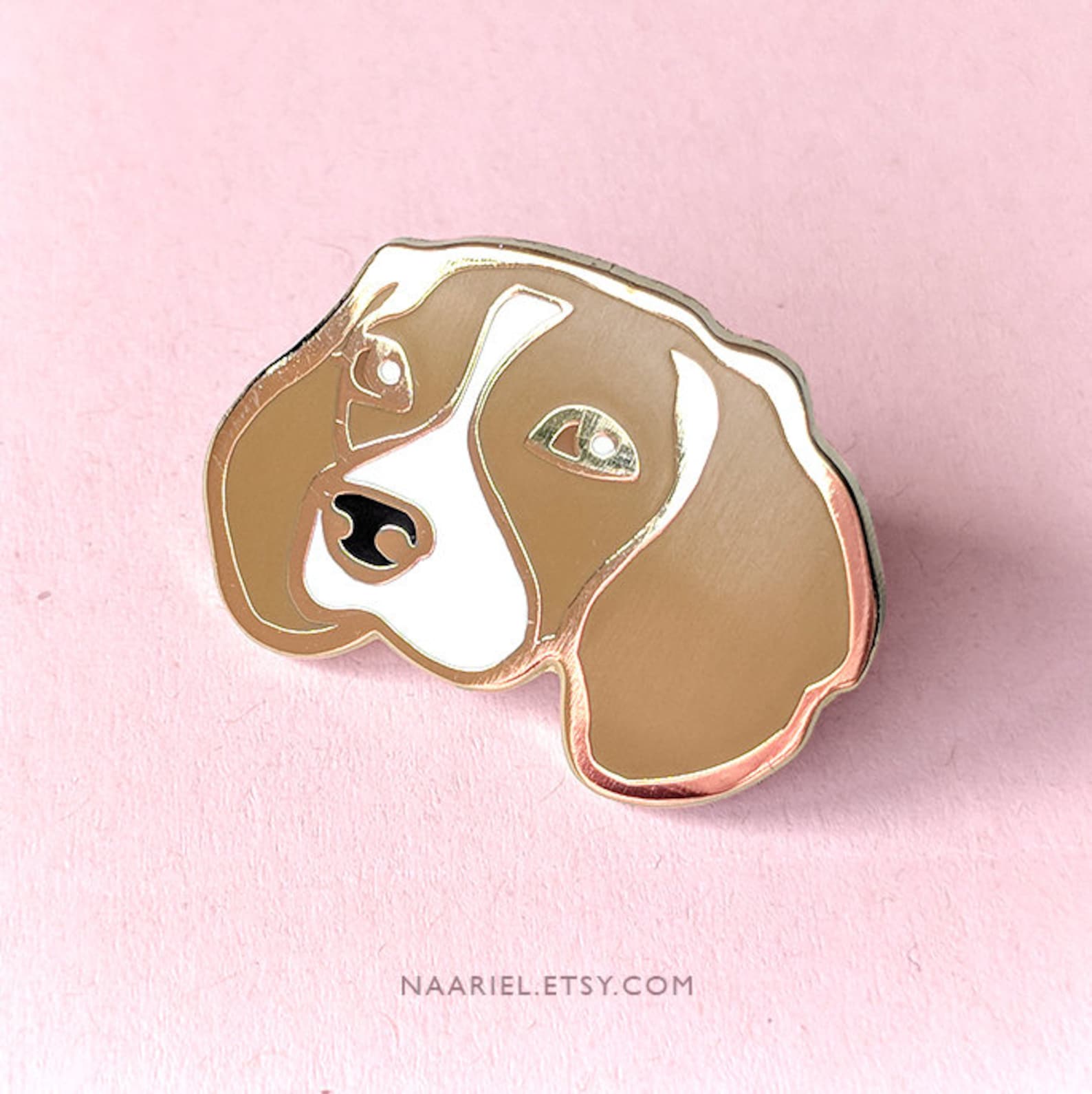 Beagle Hard Enamel Pin Cute Good Dog Badge Metal Pet | Etsy