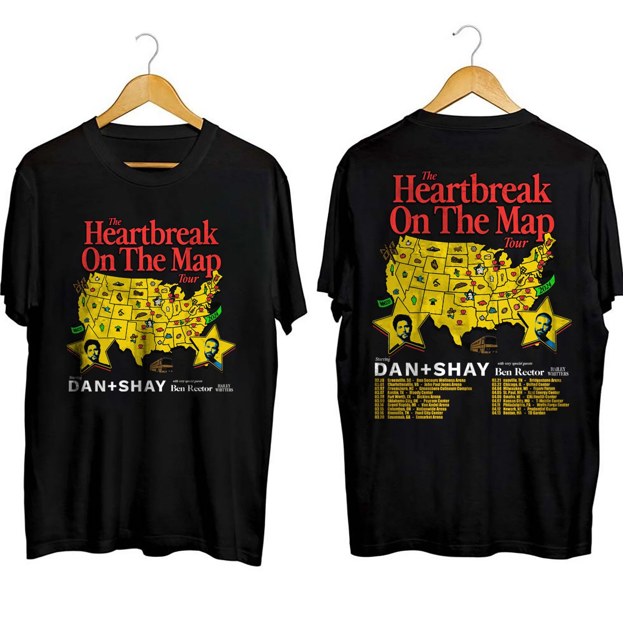 Dan + Shay 2024 Heartbreak on the Map Tour Shirt, Dan + Shay Band Shirt ... Dan + Shay 2024 Heartbreak on the Map Tour Shirt, Dan + Shay Band Shirt ...