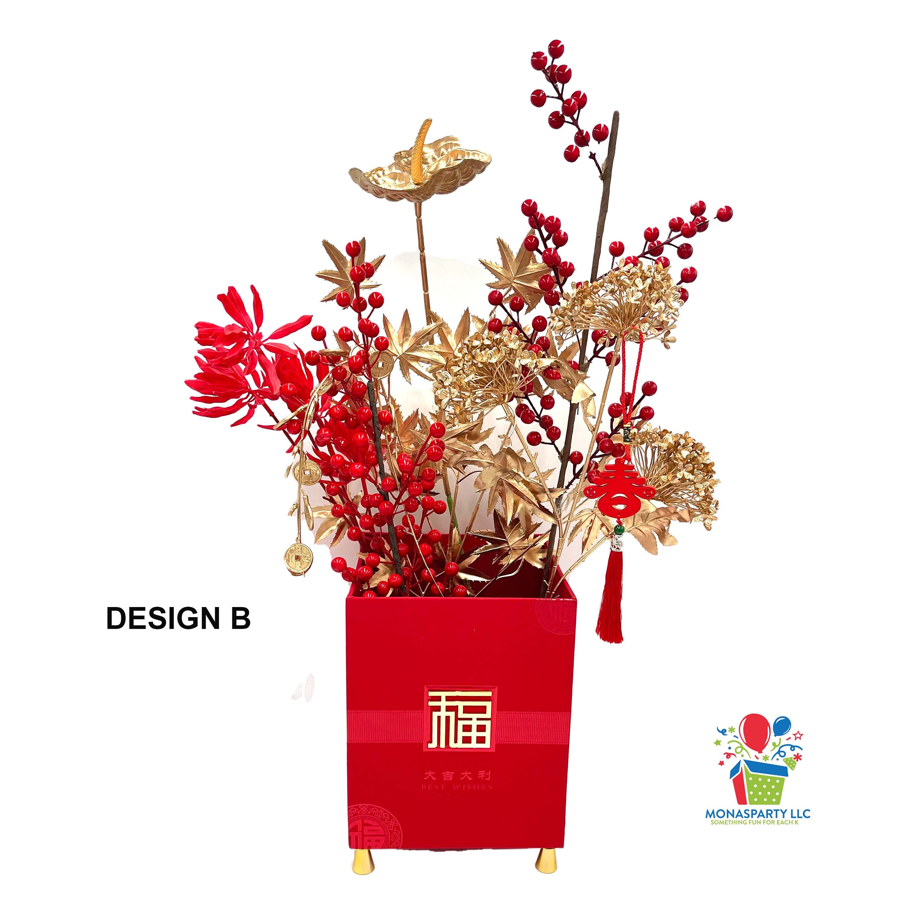 DIY Chinese New Year Lunar New Year Indoor Decoration Artificial Flower ...