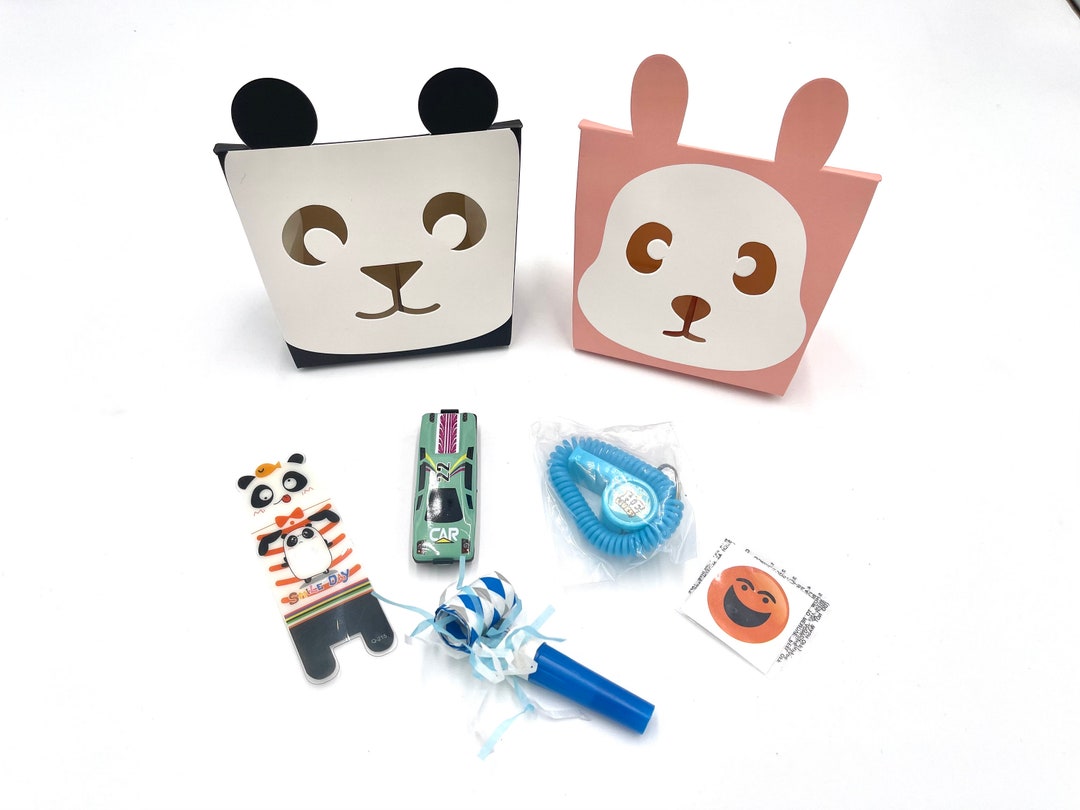 Pre-made Toy Goody Bag, Kids Party Favor, Panda Rabbit Box - Etsy
