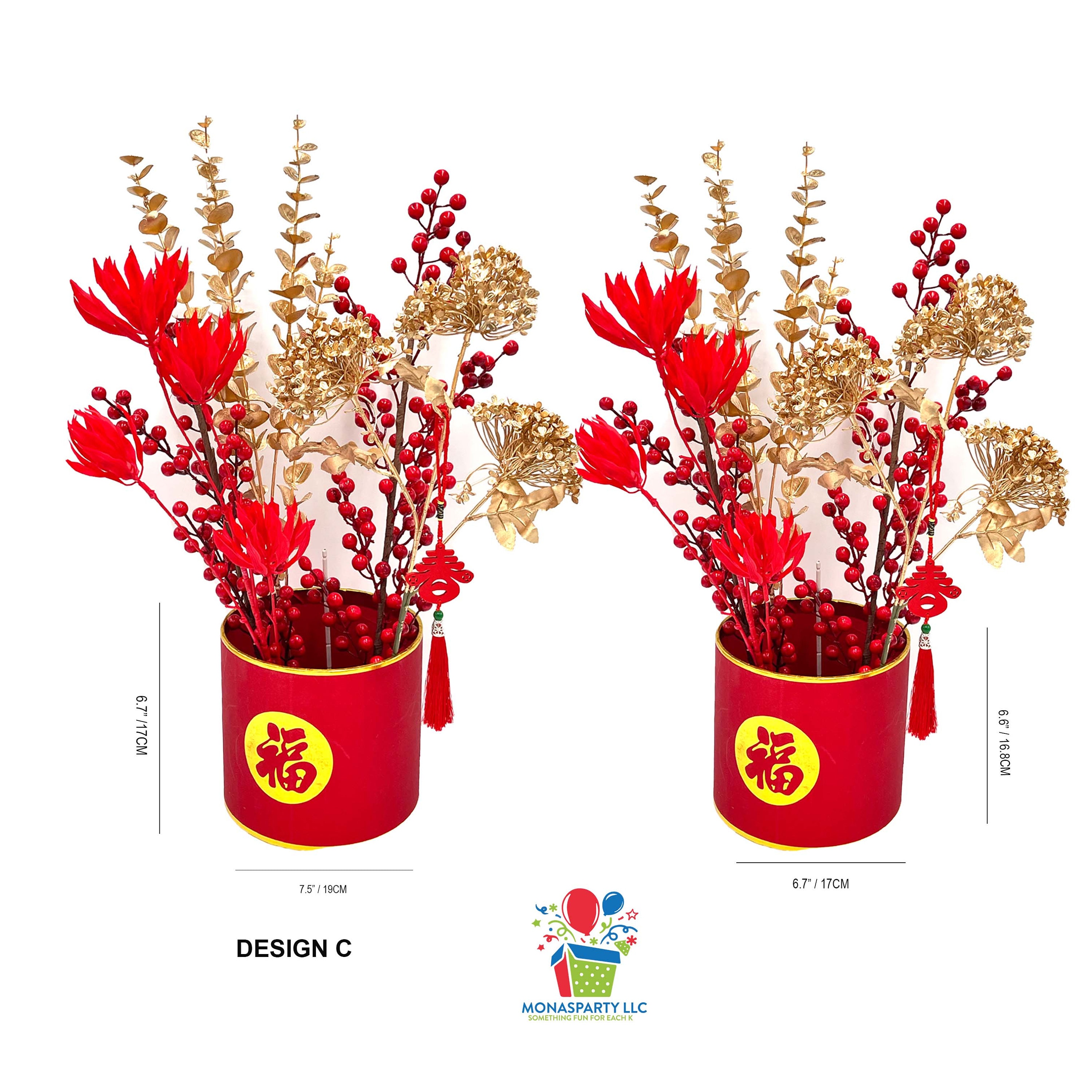 DIY Chinese New Year Lunar New Year Indoor Decoration Artificial Flower ...