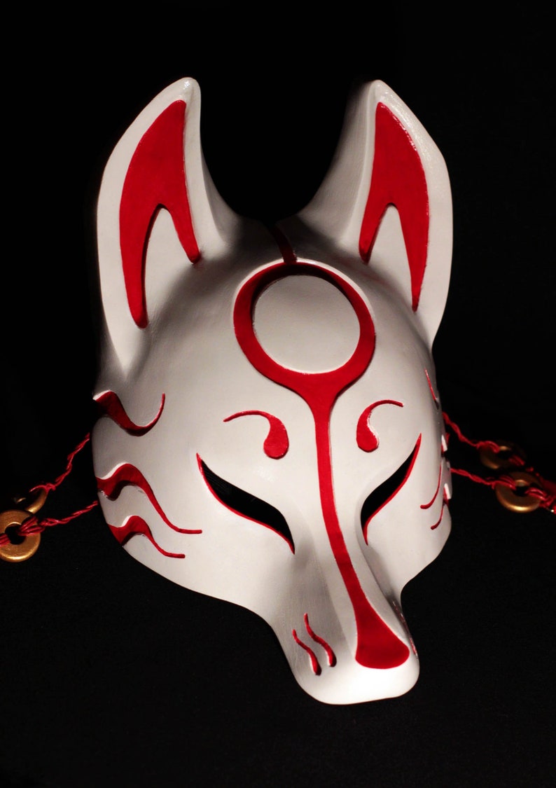 Kitsune mask. Japan mask. Fox mask. Japanese mask. Animal | Etsy