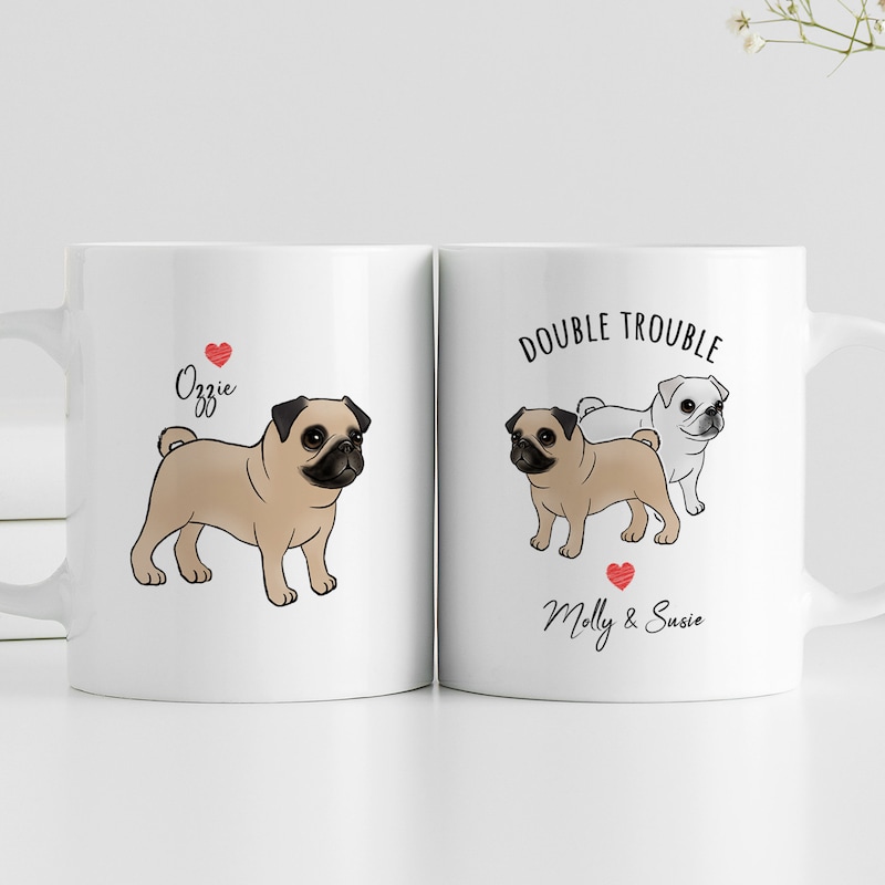 Pug Mugs - Etsy