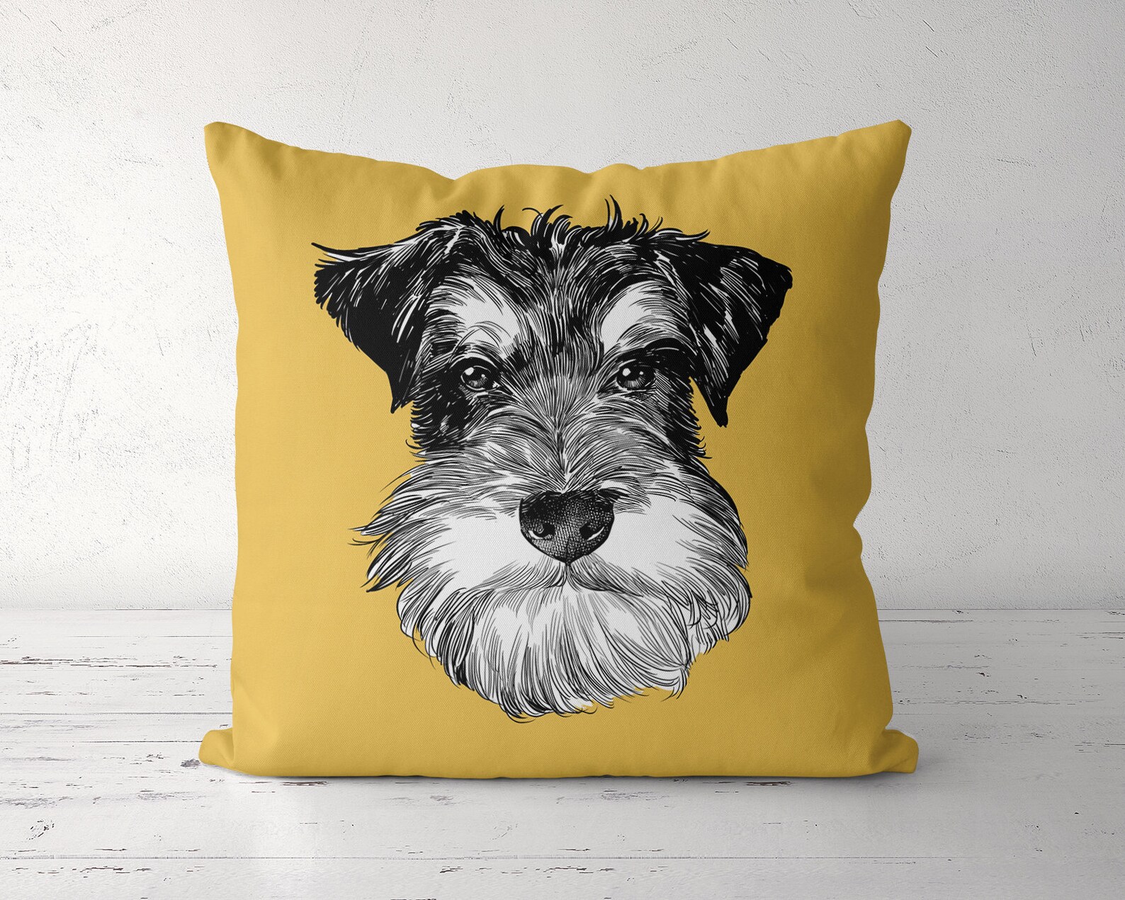 Miniature Schnauzer Pillow Schnauzer Gift Schnauzer Home | Etsy