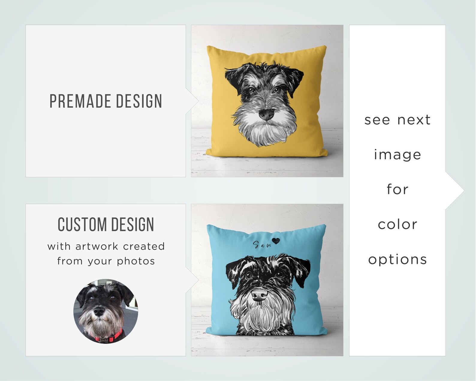 Miniature Schnauzer Pillow Schnauzer Gift Schnauzer Home | Etsy