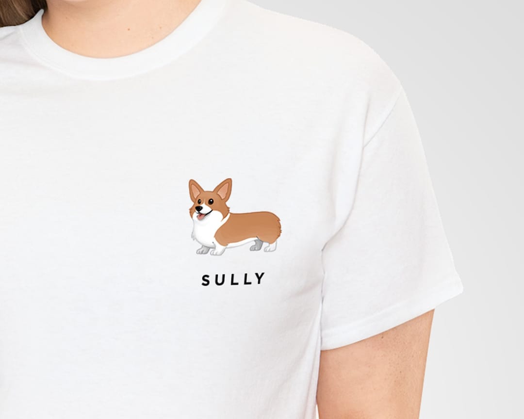 Custom Corgi T-shirt, Personalized Corgi Gift, Pembroke Welsh Corgi ...