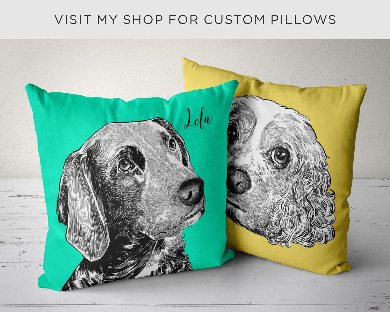 Pug Pillow Pug Pillow Cover Custom Pug Pillow Case | Etsy