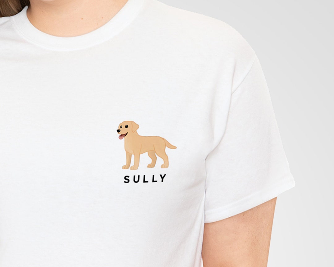 Custom Labrador T-shirt, Personalized Labrador Gift, Black Labrador ...