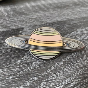 Saturn Hard Enamel Pin - Etsy