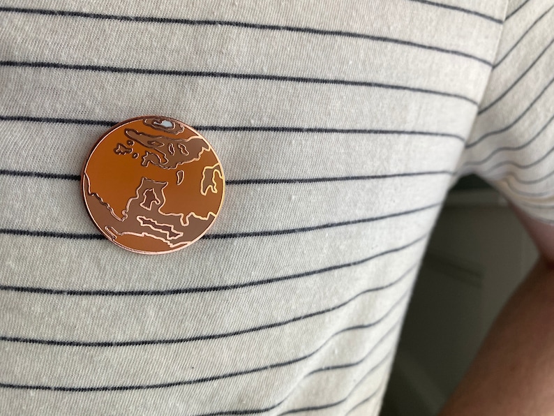 Mars Hard Enamel Pin | Etsy