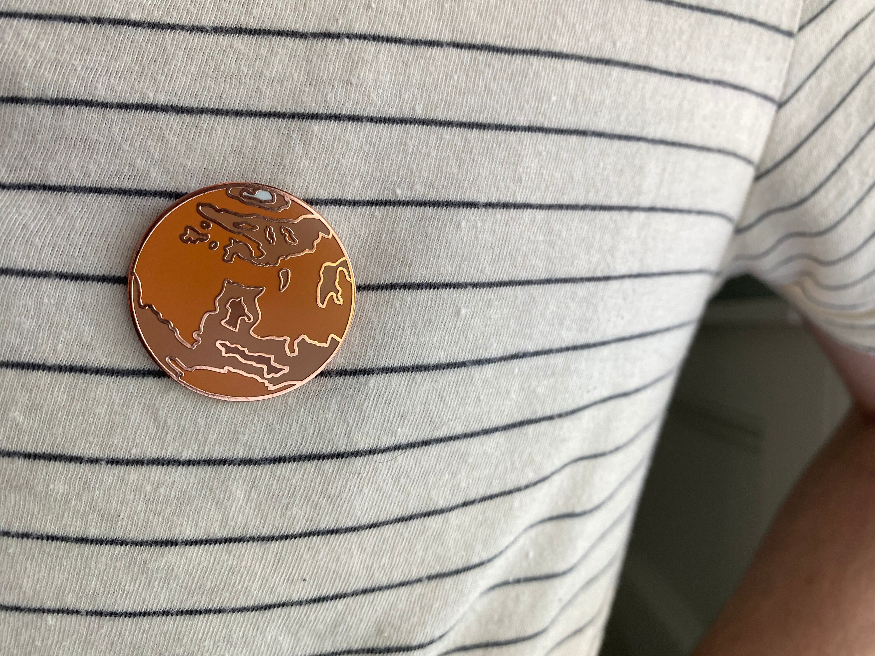 Mars Hard Enamel Pin | Etsy