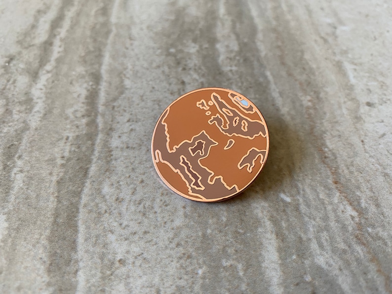 Mars Hard Enamel Pin | Etsy