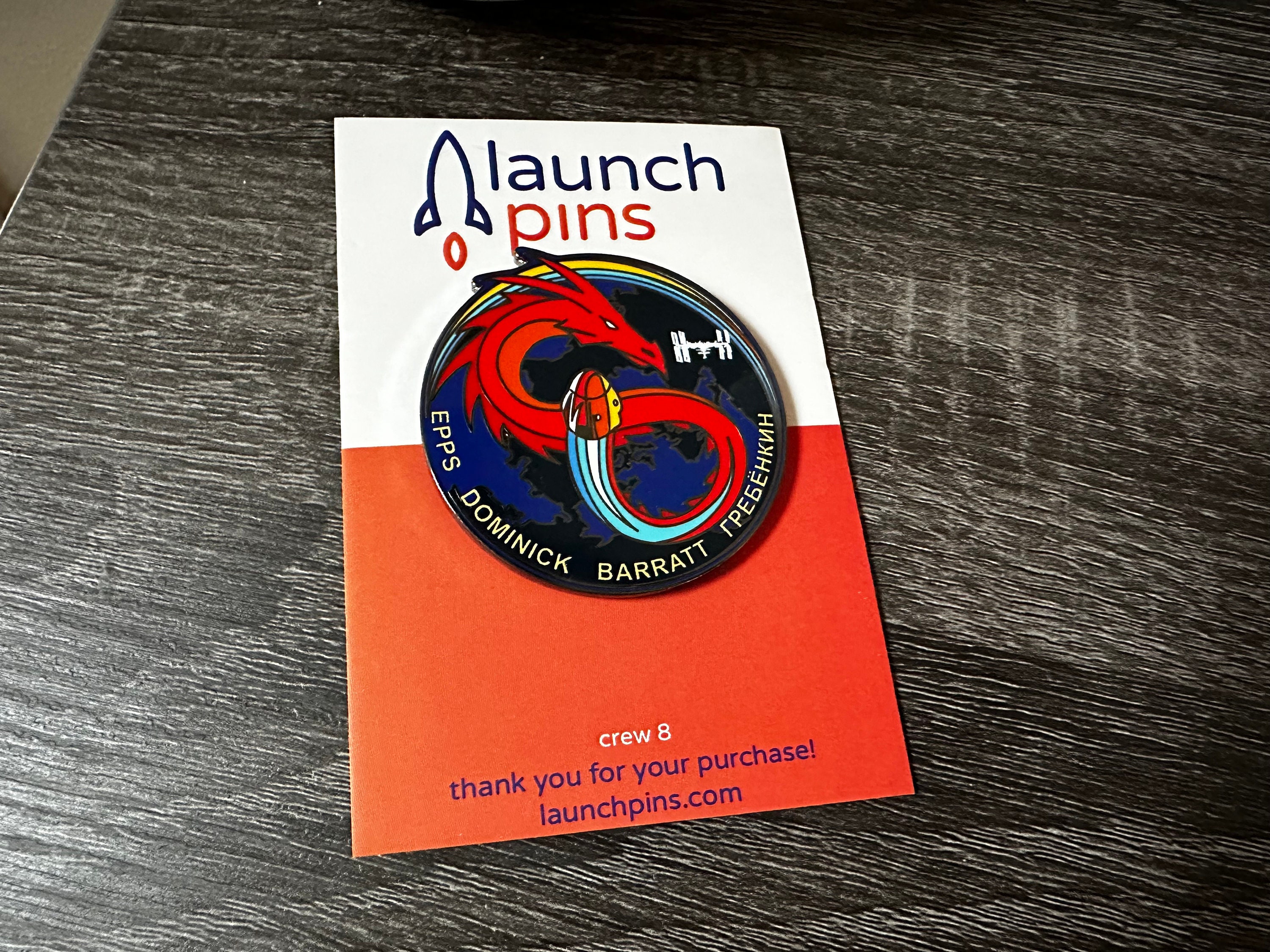 NASA Crew-8 USCV-8 Mission Patch Hard Enamel Pin - Etsy