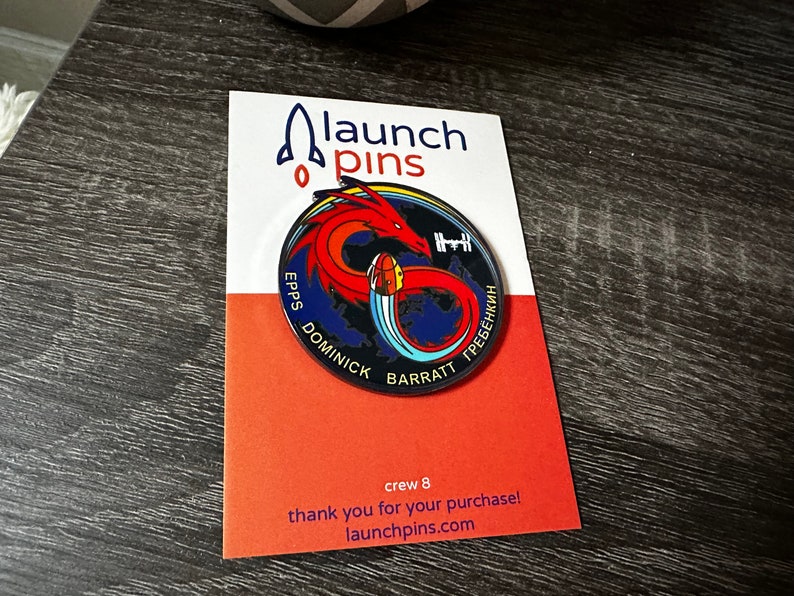 NASA Crew-8 USCV-8 Mission Patch Hard Enamel Pin - Etsy