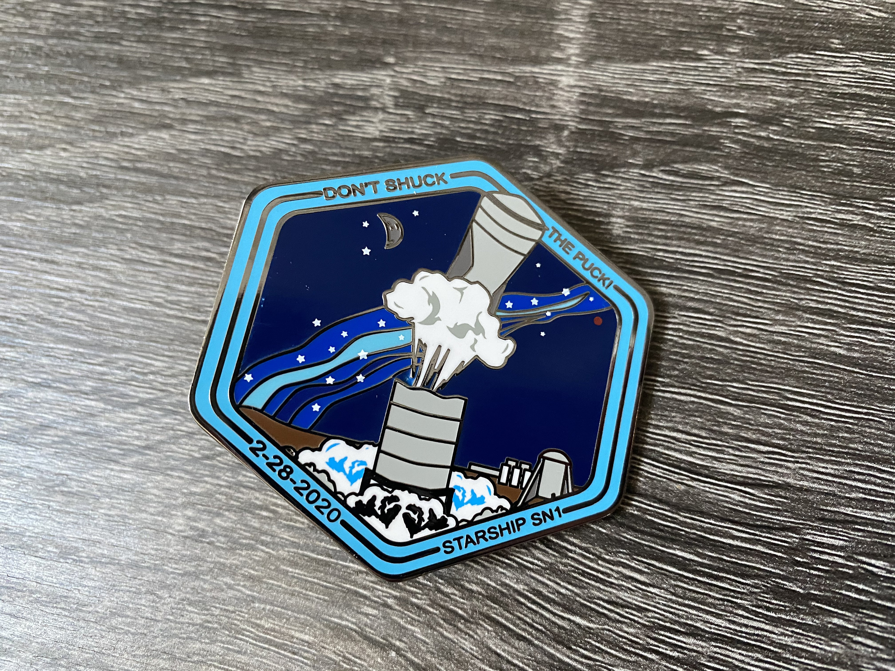 Starship SN1 Commemorative Mission Patch Pin | Etsy