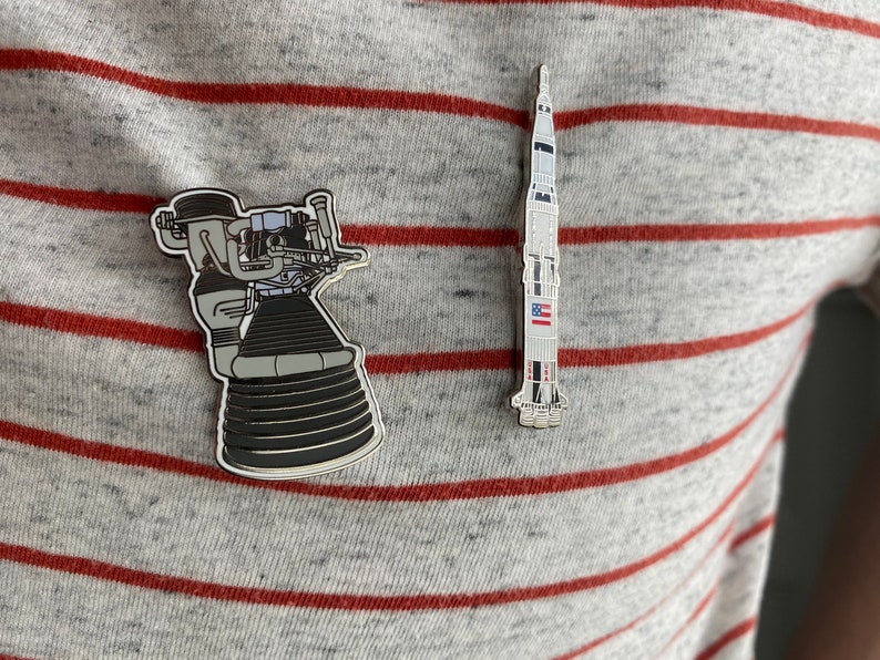 F-1 Engine (saturn V 1st Stage) Hard Enamel Pin - Etsy