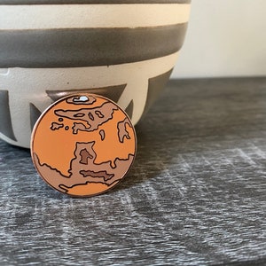 Mars Hard Enamel Pin - Etsy