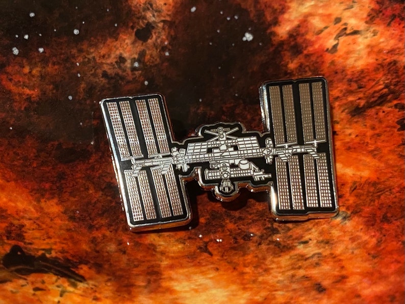 International Space Station (ISS) Enamel Pin - Etsy