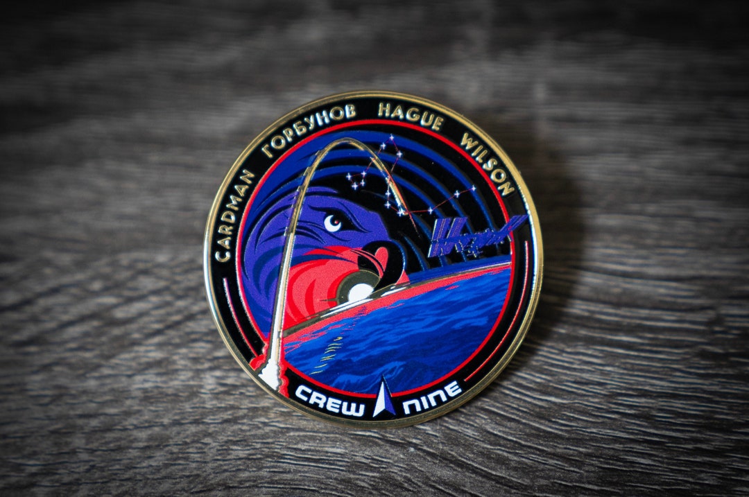 NASA Crew-9 USCV-9 Mission Patch Hard Enamel Pin - Etsy